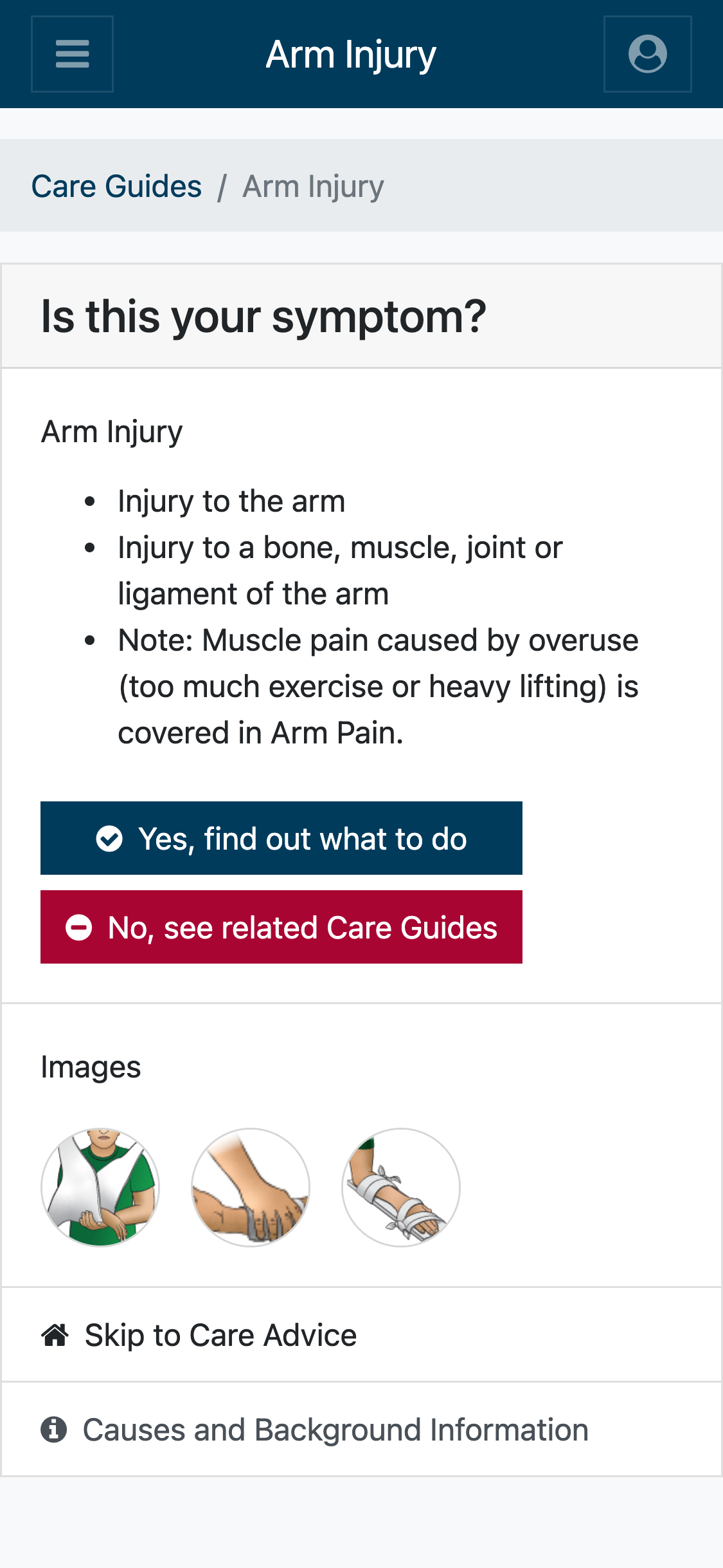 Symptom Checker API v1.2 User Story
